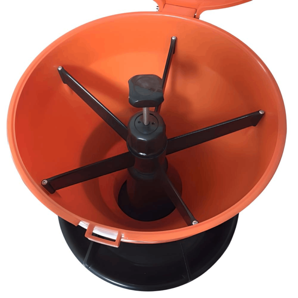 COMEDERO PARA CERDO PVC NARANJA CON NEGRO 15 KG – Avimetax Peru