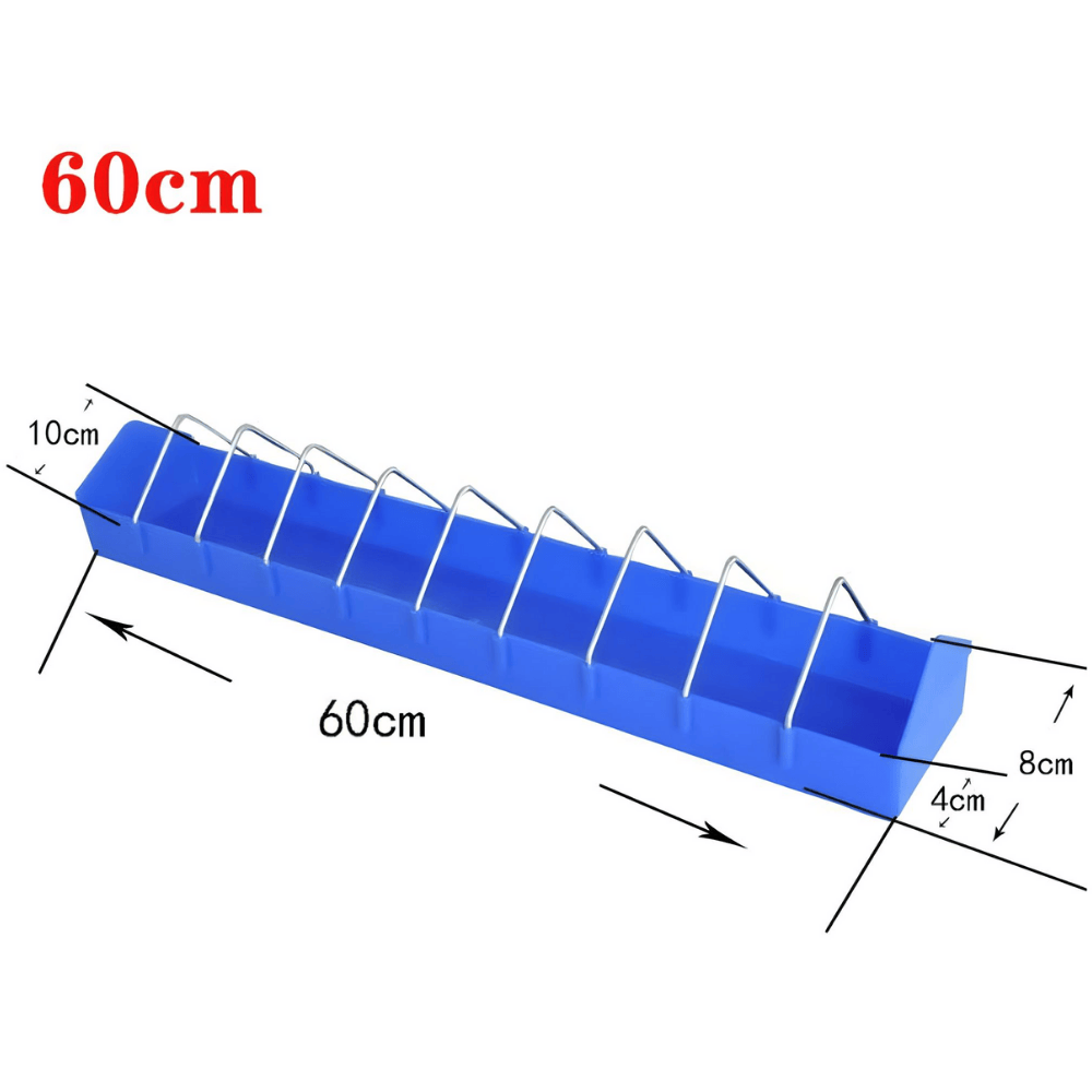 COMEDERO PARA POLLO PVC CON REJILLA 60 CM. – Avimetax Peru