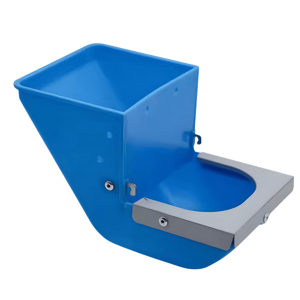 COMEDERO PARA CUY TIPO BOTA PVC CON BORDE DE METAL – Avimetax Peru